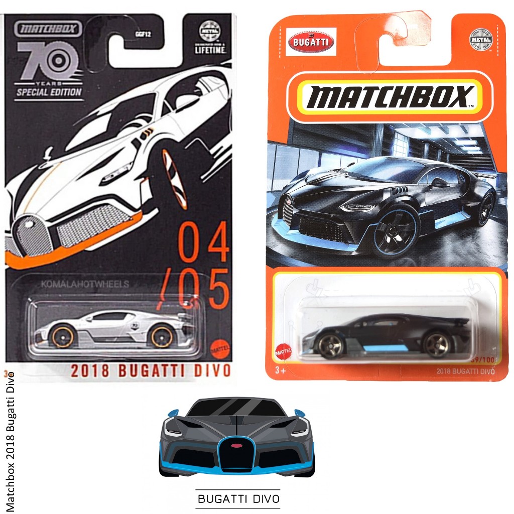 Jual MATCHBOX 2018 BUGATTI DIVO SERIES | Shopee Indonesia