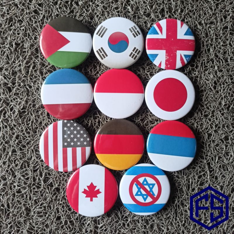 Jual FRIDAYS - Pin Bros 44mm Emblem Bendera Aksesoris Bros Pin Terlaris ...