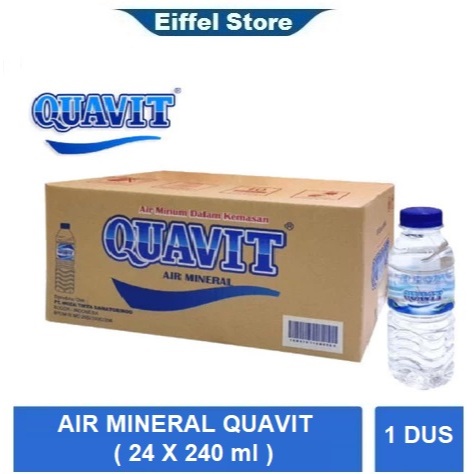 Jual Air Mineral Quavit 24 x 240 ml Botol Mini | QUAVIT AIR MINERAL ...
