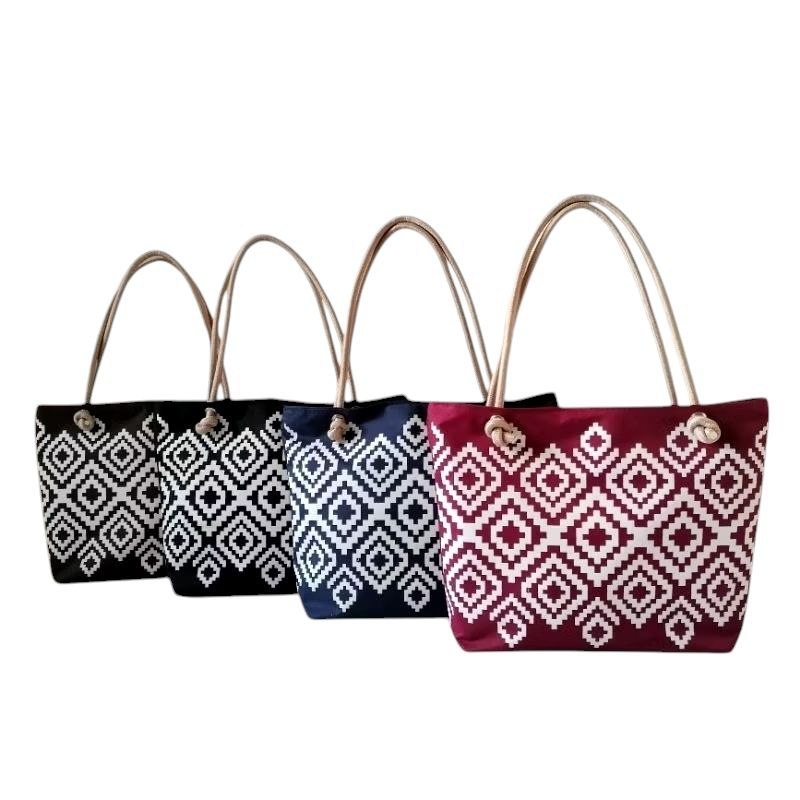 Jual MHR BAG-Tas Totebag Wanita Tas pengajian Totebag motif terbaru Tas tali sumbu | Shopee ...