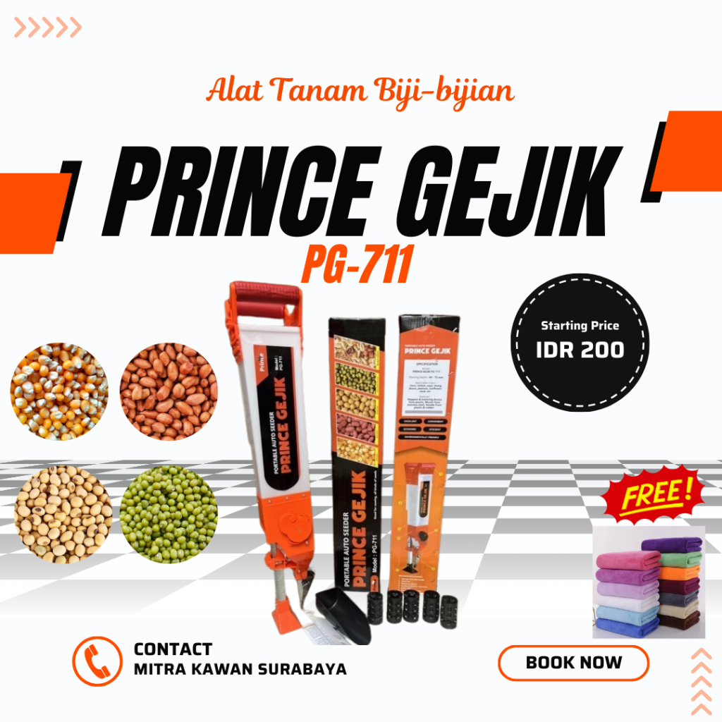 Jual Alat Tanam Jagung PRINCE Gejik kedelai Alat Tanam Benih | Shopee ...