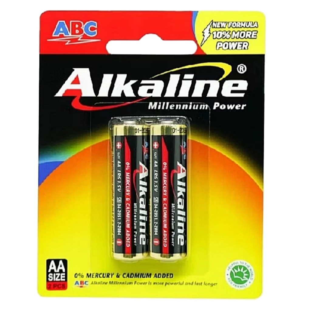 Jual Baterai Batre Battery ABC Alkaline AA A3 Alkalin Untuk Jam Dinding ...