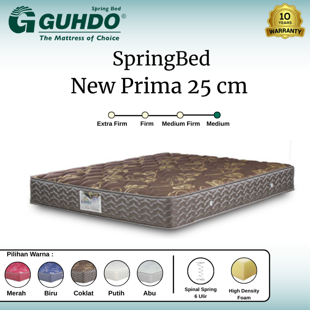 Jual SPRING BED GUHDO New Prima T 25 CM [HANYA KASUR] | Shopee Indonesia