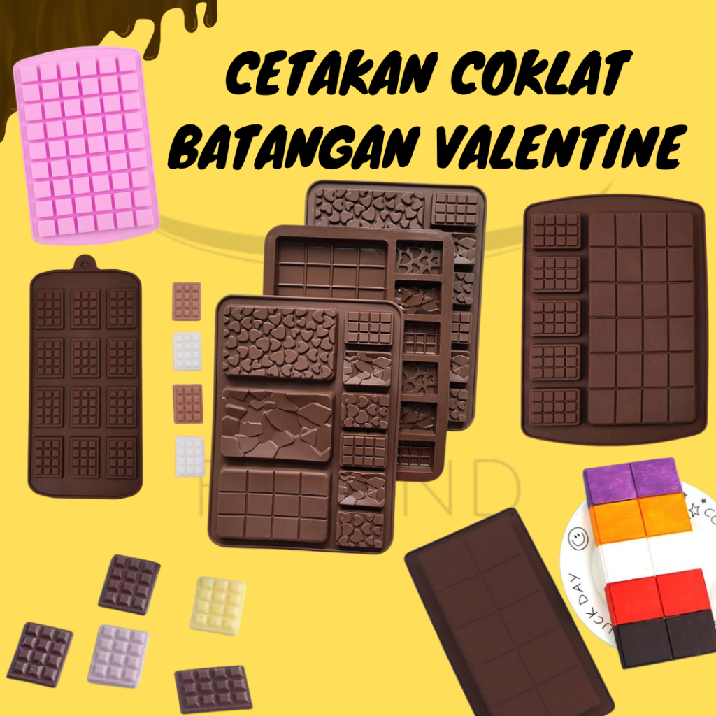 Jual Cetakan Coklat Batangan Valentine Silikon Chocobar | Shopee Indonesia
