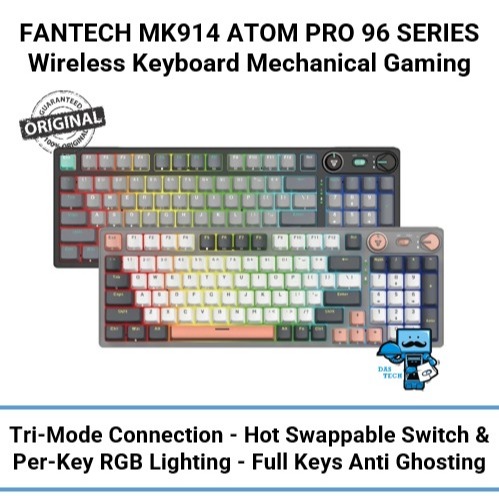 Jual Fantech MK914 ATOM PRO 96 SERIES Wireless Keyboard Mechanical ...