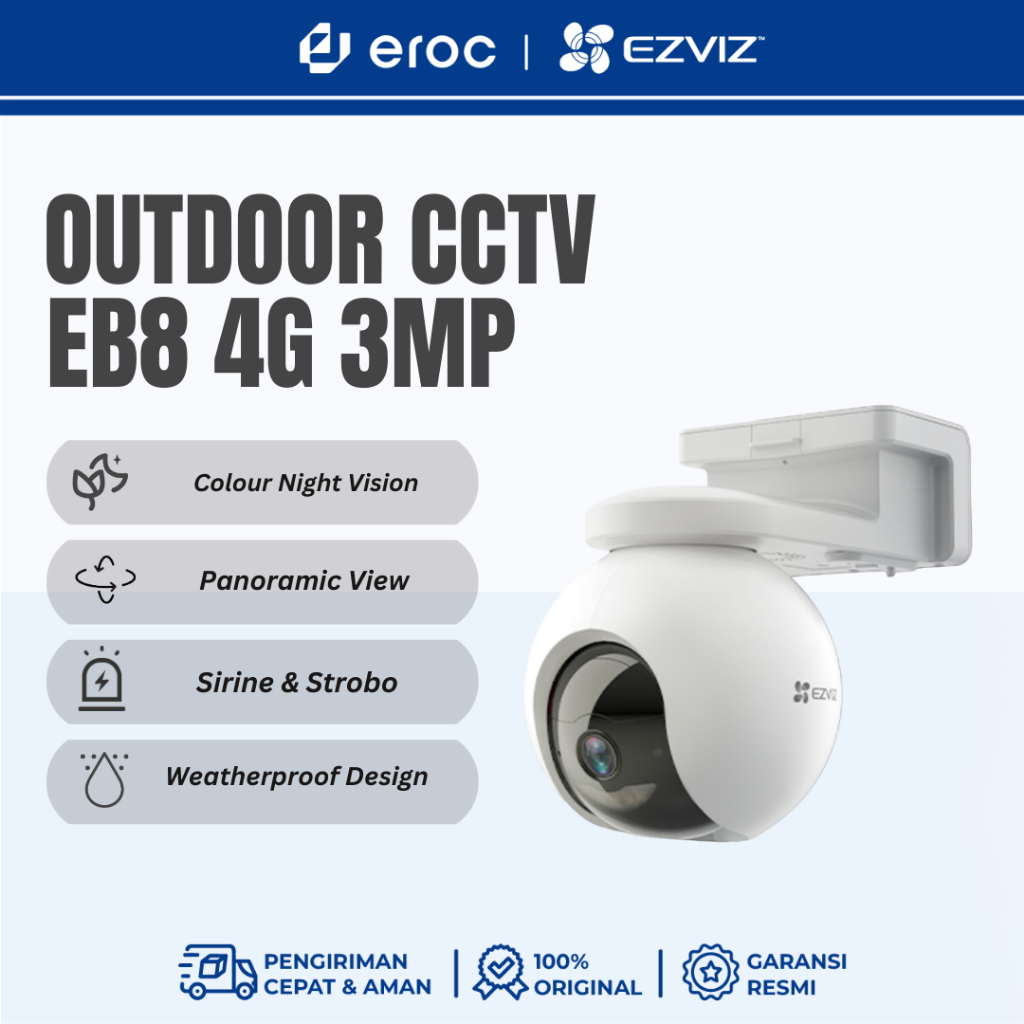 Jual Ezviz EB8 3MP 2K Camera CCTV Battery | Shopee Indonesia