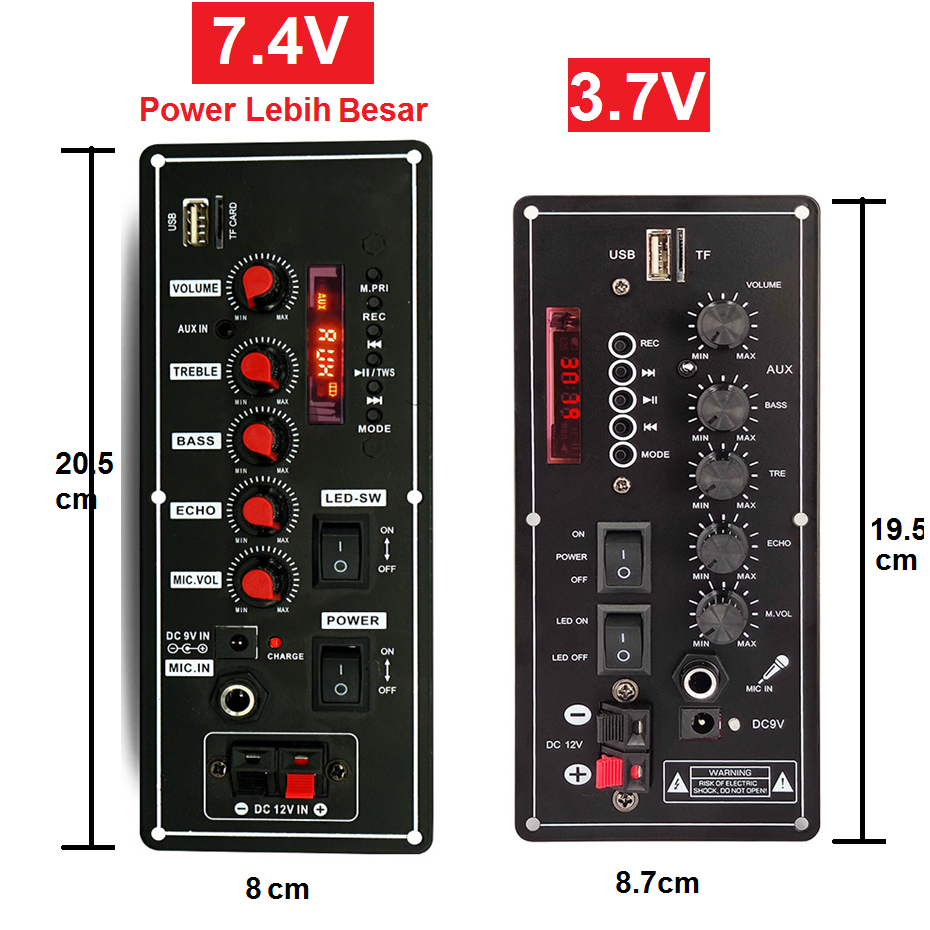 Jual Papan Decoder Karaoke Amplifier MP3 Mobil 3.7V 7.4V Audio Daya Pemutar USB untuk Aksesoris ...