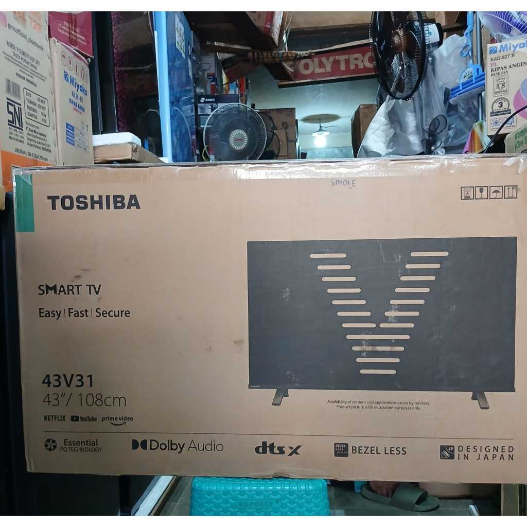 Jual Televisi TV SMART TV TOSHIBA Ukuran 43 Inch - 43V31 LP - Bezel ...