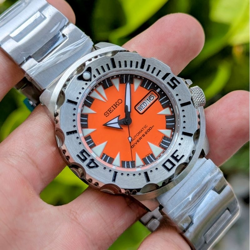 Jual Seiko Monster Orange Dial | Shopee Indonesia