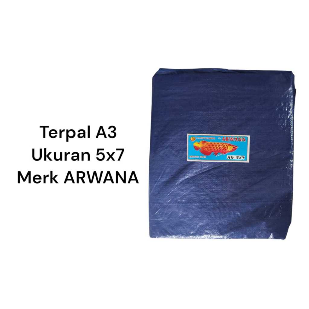 Jual Terpal Plastik A3 Biru Silver Ukuran 5x7 Meter / TERPAL BIRU ...