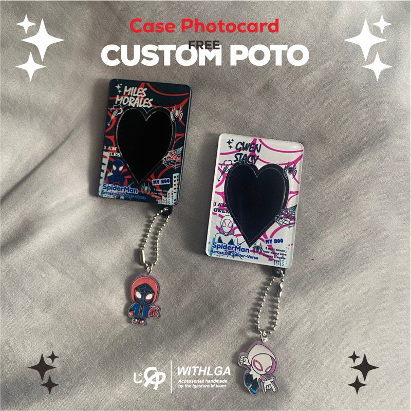 Jual LGA aksesoris untuk case photocard miles & gwen free custom foto ...