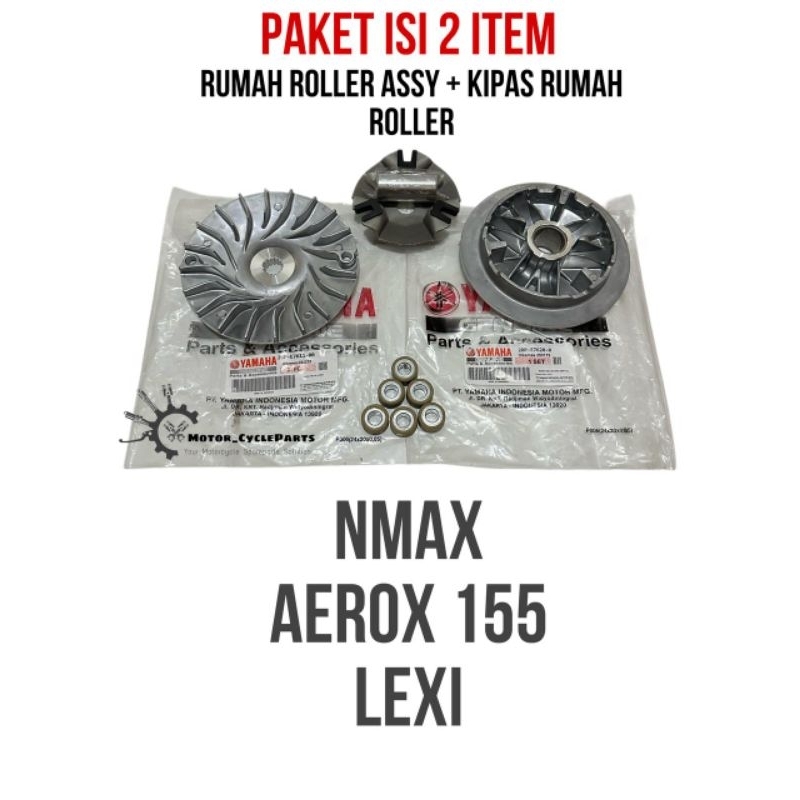 Jual Paket Rumah Roller Assy + Kipas Rumah Roller Yamaha Nmax Aerox 155 ...