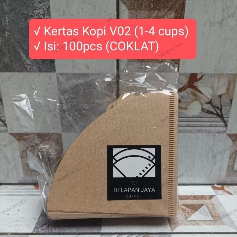 Jual 100pcs Kertas Filter Kopi 1-4cups (isi 100pcs)/ Filter Kertas ...