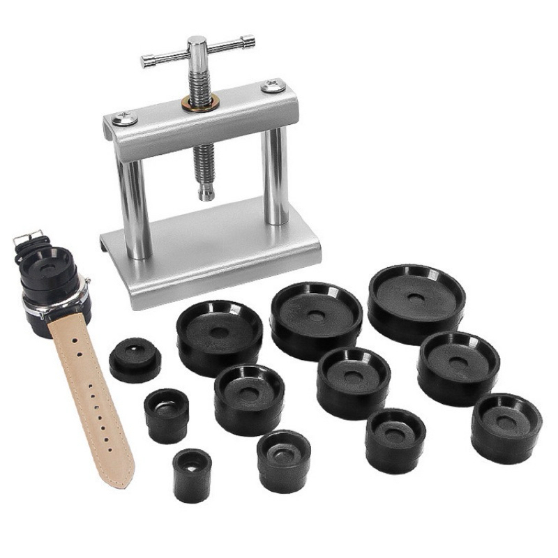 Jual ALAT SERVIS JAM TANGAN ALAT PRES JAM TANGAN 1 SET 18 DIES ALAT ...