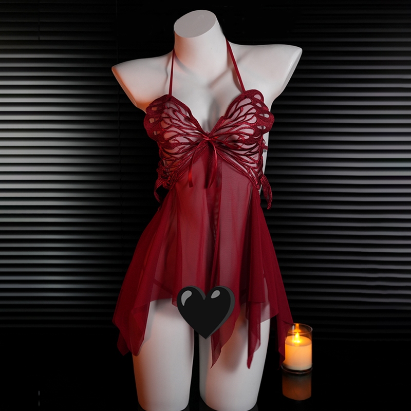 Jual Gadis Kitty Baju Dinas Malam Wanita Hot Piyama Tidur Sexy Lingerieing Transparan Seksi Kupu ...