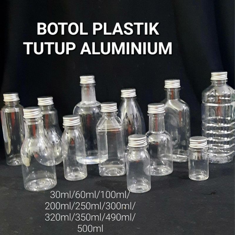 Jual MNP_BOTOL PLASTIK TUTUP ALUMINIUM 30ml/60ml/100ml/200ml/300ml ...