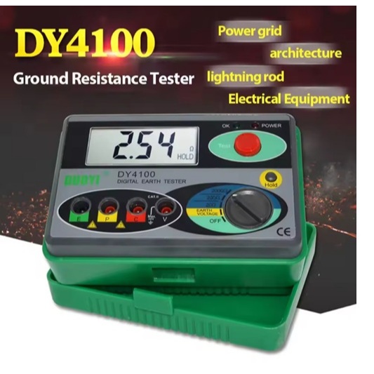 Jual Digital Earth Tester DY-4100 Grounding Ground Alat Ukur Hambatan ...