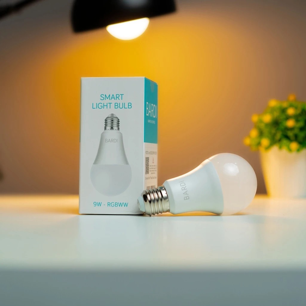 Jual BARDI Smart LED Light Bulb RGBWW 9W Wi-Fi Wireless IoT Home ...