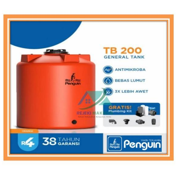 Jual Toren Air Penguin 2000 liter TB 200 / Tangki Air Penguin 2000 lt ...