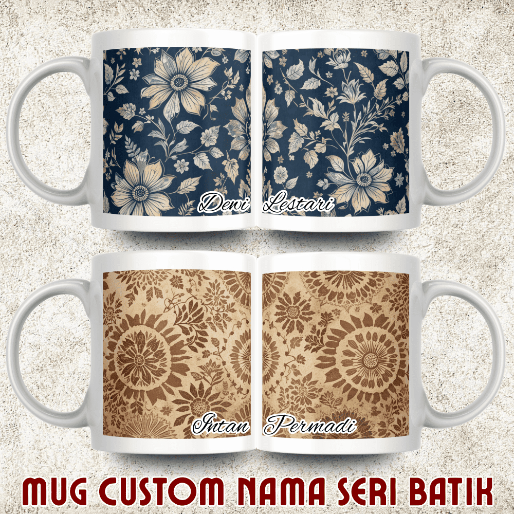 Jual Mug Batik Nusantara – 12 Desain Penuh Warisan, Penuh Cerita, Penuh ...