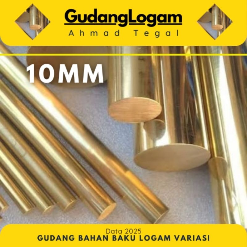 Jual As Kuningan As bulat 10mm x 10cm | Shopee Indonesia