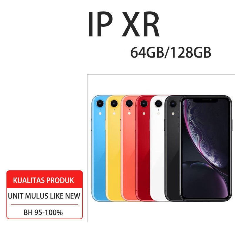 Jual HP XR IPHONEXR 64GB/128GB SECOND FULLSET 100%mulus 3utools full ...