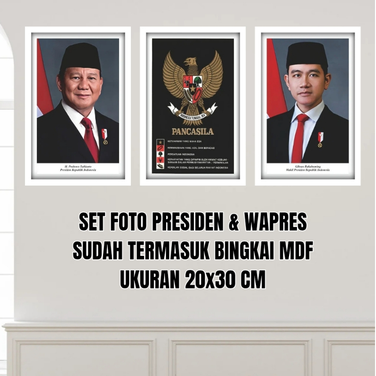 Jual BINGKAI + FOTO PRESIDEN / FOTO PRESIDENT DAN WAKIL PRESIDEN UKURAN ...