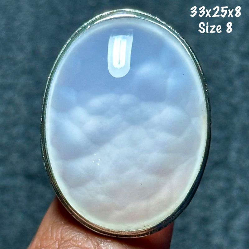 Jual Cincin Batu Akik Natural Baturaja Motif Fenomena Awan 3D ...