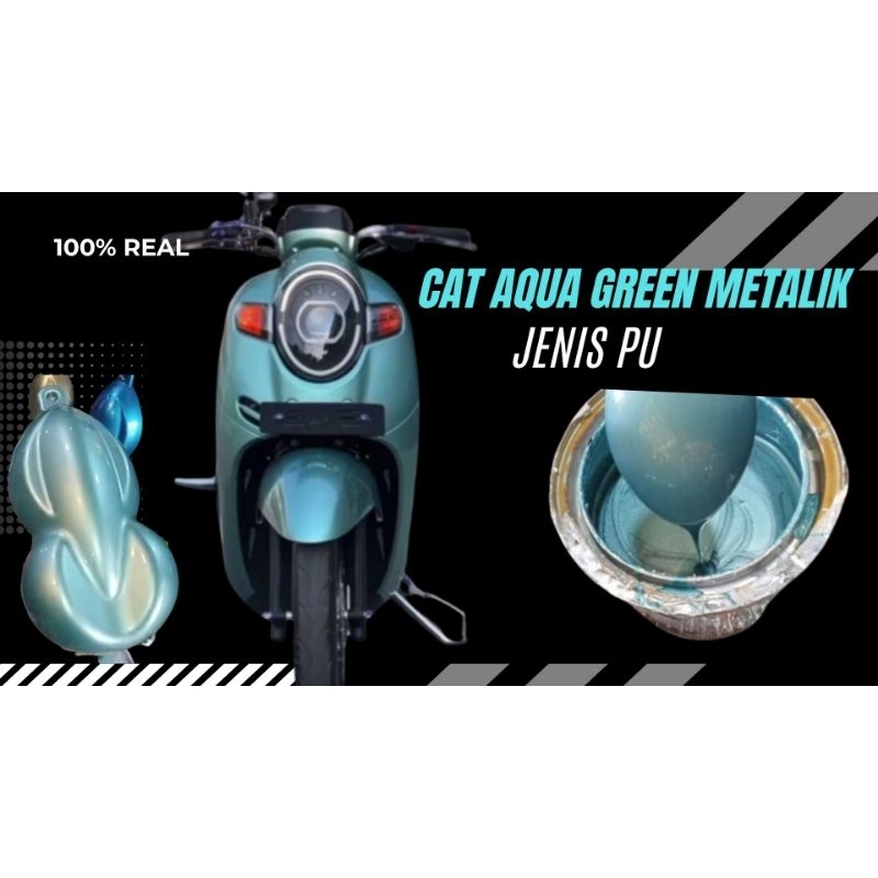 Jual CAT WARNA AQUA GREEN METALIK/CAT LIGHT GREEN METALIK/CAT MOTOR DAN ...