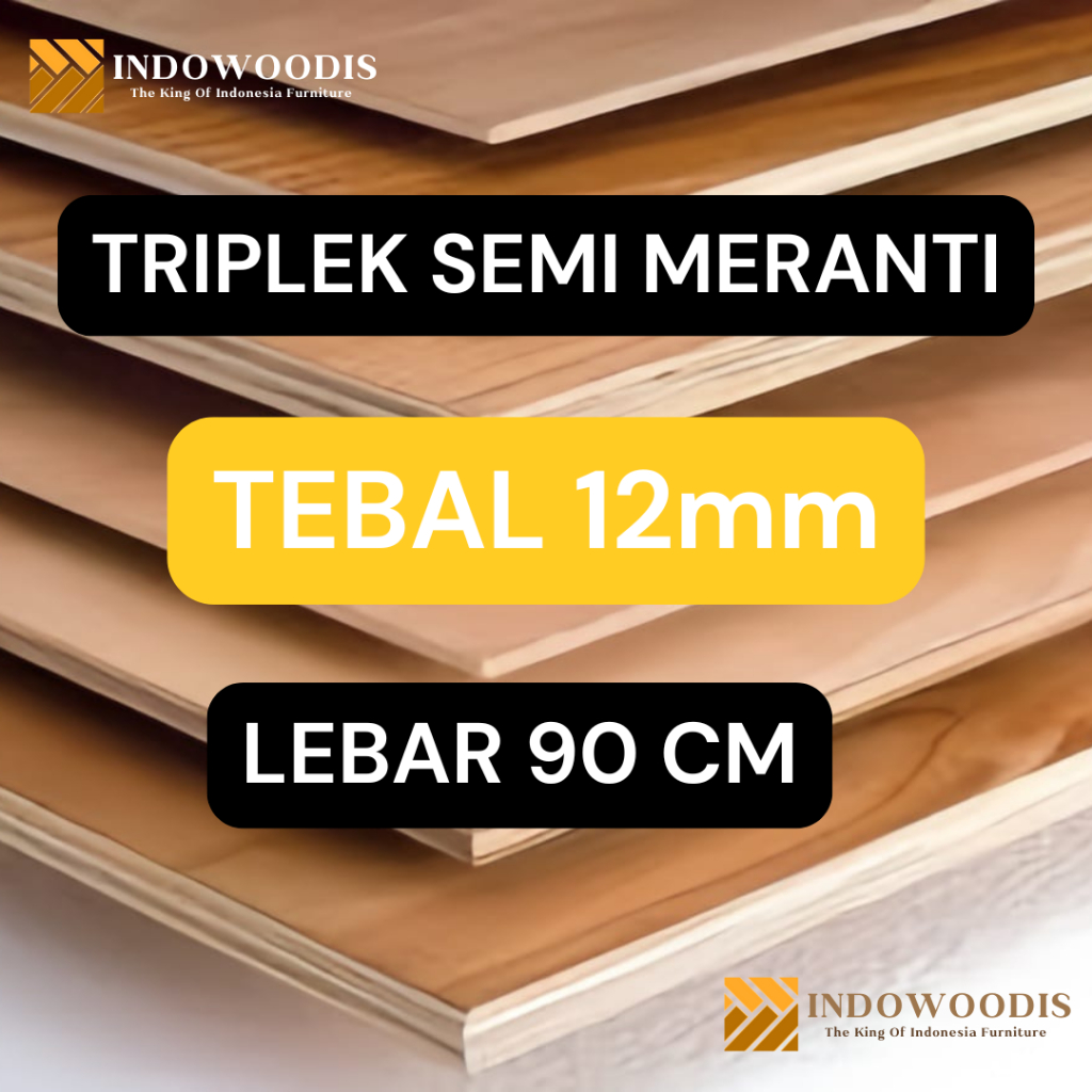 Jual TRIPLEK SEMI MERANTI TEBAL 12MM LEBAR 90 CM | Shopee Indonesia