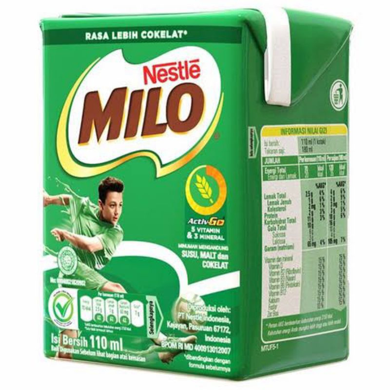 Jual SUSU MILO KOTAK ACTIVE GO UHT NETTO 115ML | Shopee Indonesia