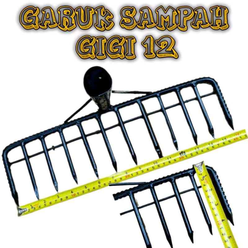 Jual Garuk Sampah Gigi 12 bahan full Besi Beton Garuk Kotoran kuat dan ...