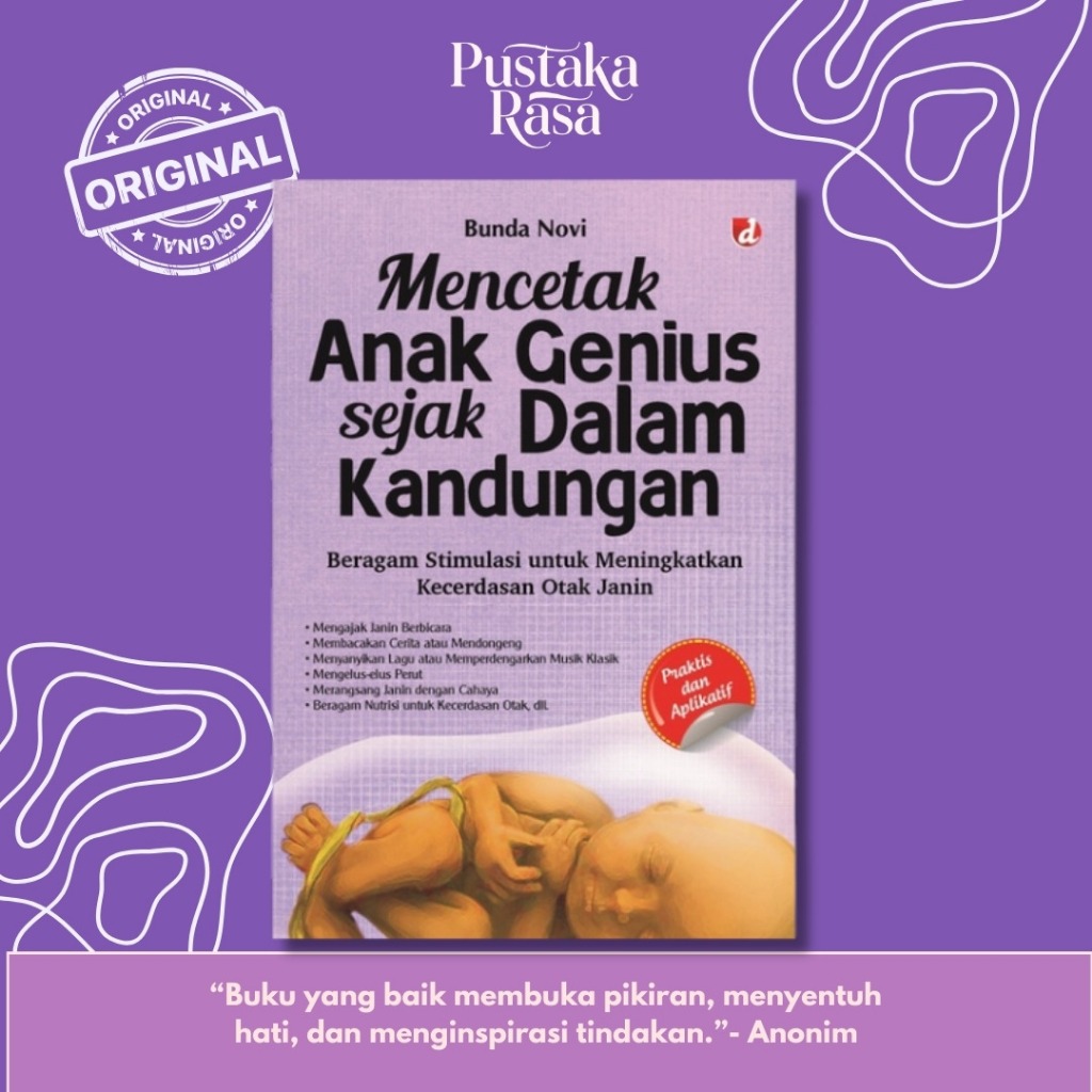 Jual PUSTAKA RASA - Buku Mencetak Anak Genius Sejak dalam Kandungan; Beragam Stimulasi untuk ...