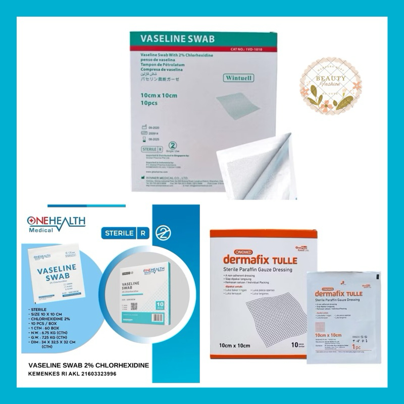 Jual SUPRATULE VASELINE SWAB UKURAN 10x10 Satuan | Shopee Indonesia