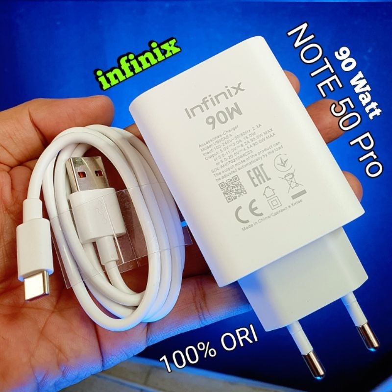 Jual Charger infinix NOTE 50 Pro 90 Watt Bawaan HP Original 100% Fast ...