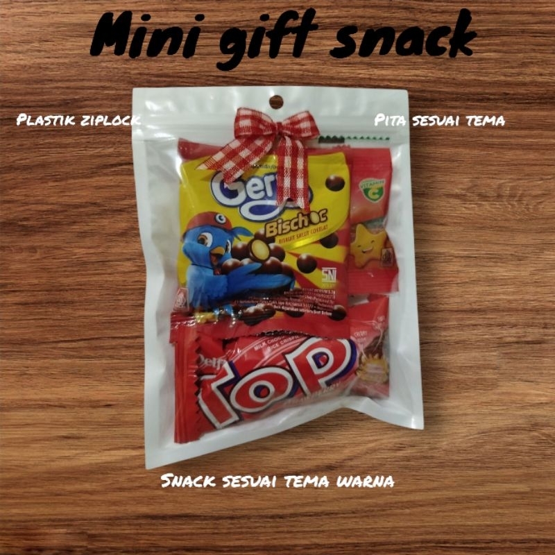 Jual Mini gift snack tema Merah / mini hampers/mini gift ulang tahun ...