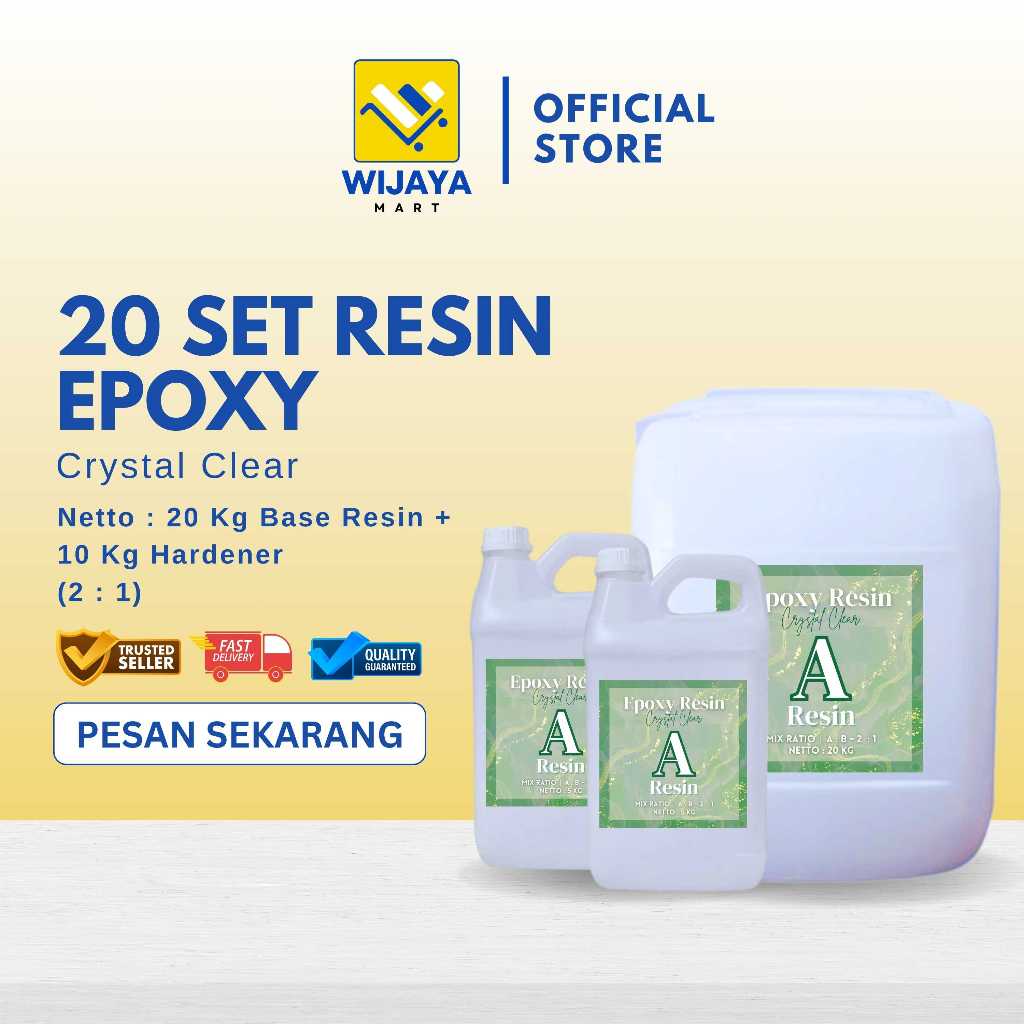 Jual Epoxy Resin / Epoxy Resin / Resin Epoxy Bening 20 SET | Shopee ...