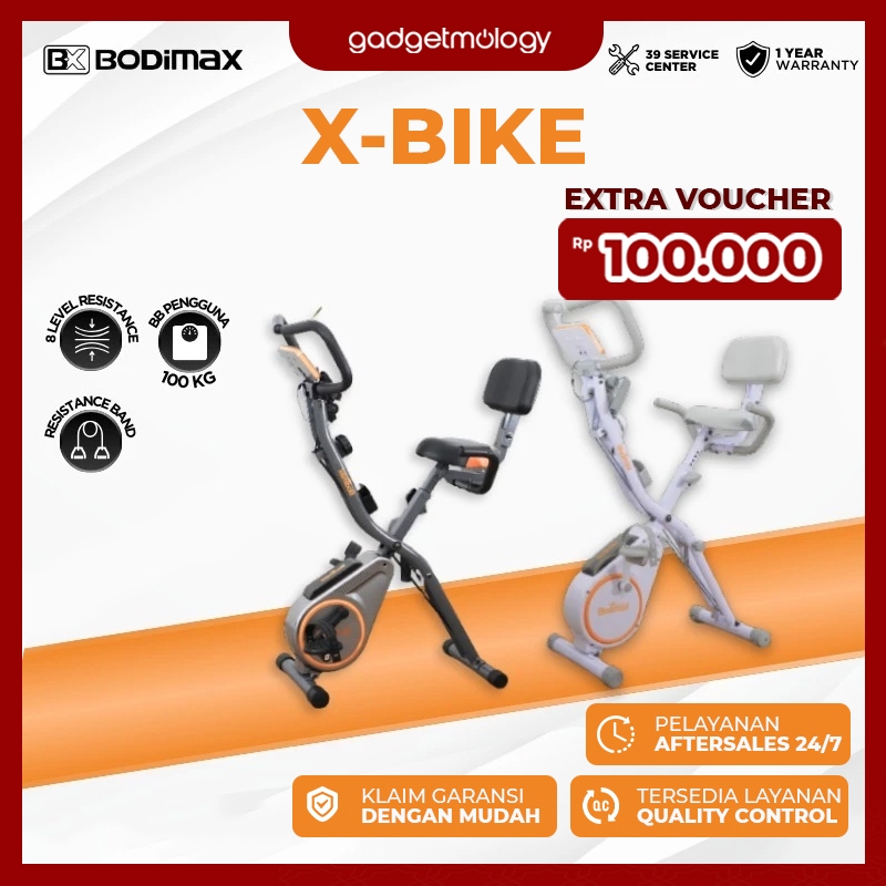 Jual BODIMAX X-BIKE Sepeda Statis Magnetic Spinning Bike Foldable Alat Olahraga Indoor Gym ...