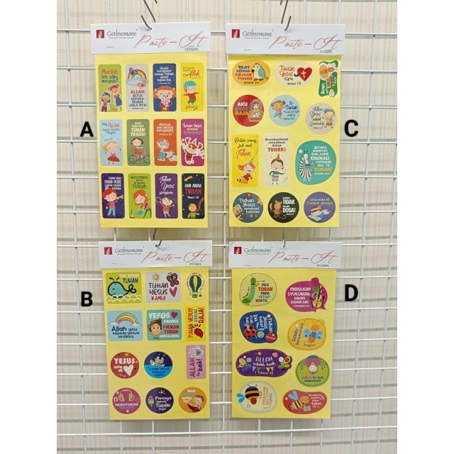 Jual Yeraya Sticker Rohani Ayat Emas Alkitab Isi 12 stiker rohani ...