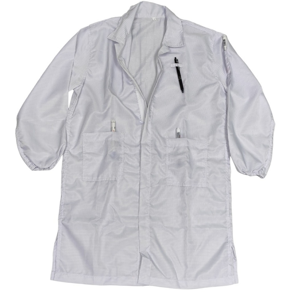 Jual (KHUSUS BATAM) ESD Antistatic Cleanroom Smock, Check | Baju ESD ...
