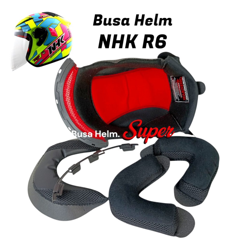 Jual Busa Helm Nhk R6 Size M, L, XL, XXL / Busa Helm Super / Busa Pipi ...