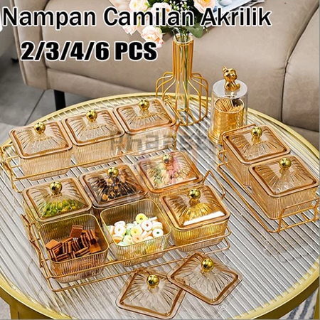 Jual 2/3/4/6 Sets Snack Tray Snack Bowl Tempat Saji Snack Cemilan Kotak ...
