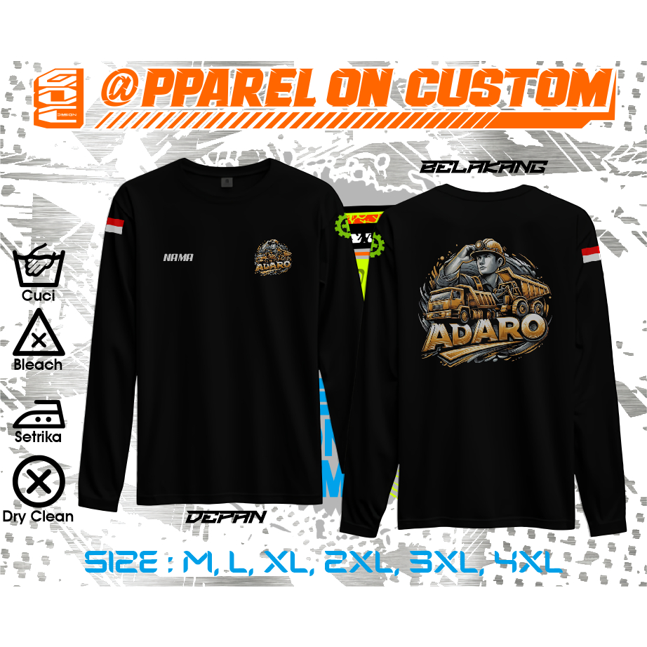 Jual ADARO PREMIUM LENGAN PANJANG,, GRATIS BENDERA & SAFETY BAHAN ...