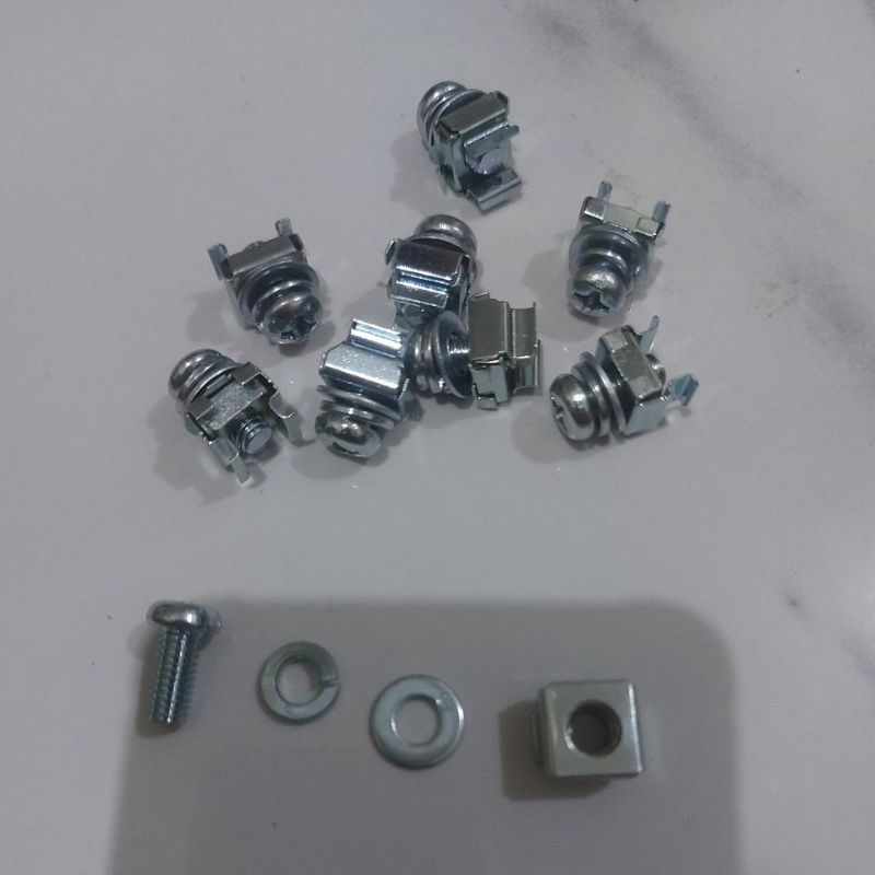 Jual Cage Nut Set M6 Cage Nut RackMount Baut Rack Server M6 Server ...