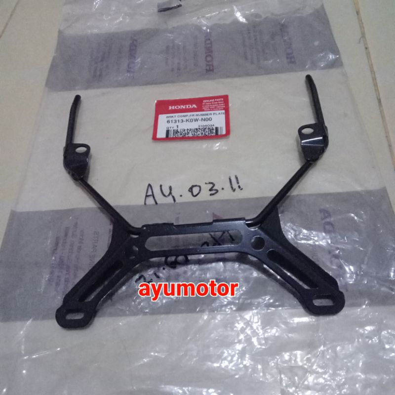 Jual stay comp fr number plate besi breket dudukan plat nomer depan adv ...