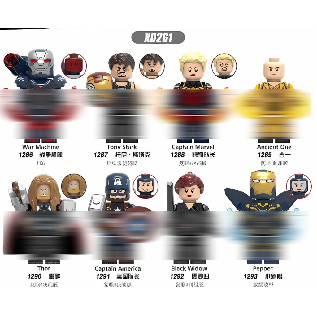 Jual X0261 War Machine Tony Stark Captain Marvel Ancient One Thor ...