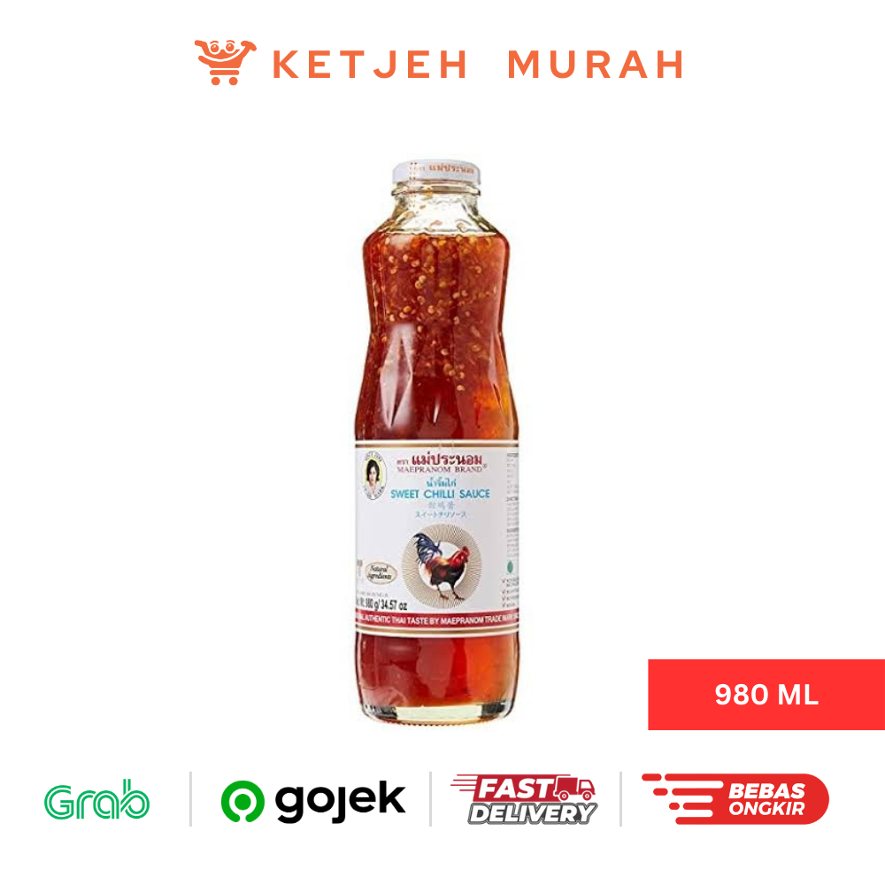 Jual Saos Bangkok Sos Cili Thai Maepranom Sweet Chili Sauce 980 ML ...