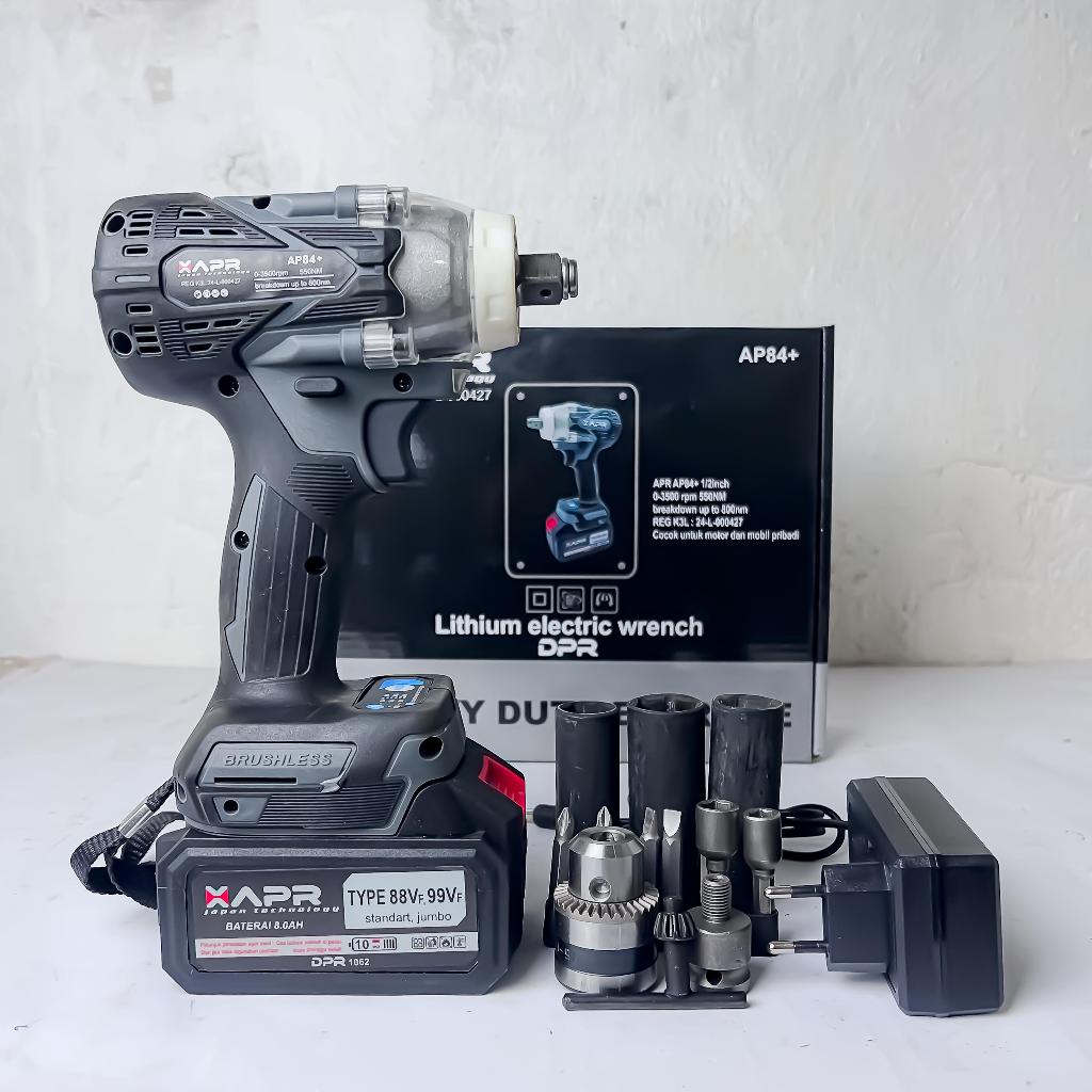 Jual Impact wrench APR AP84+ 550nm 88Vf mesin pembuka baut ban mobil ...