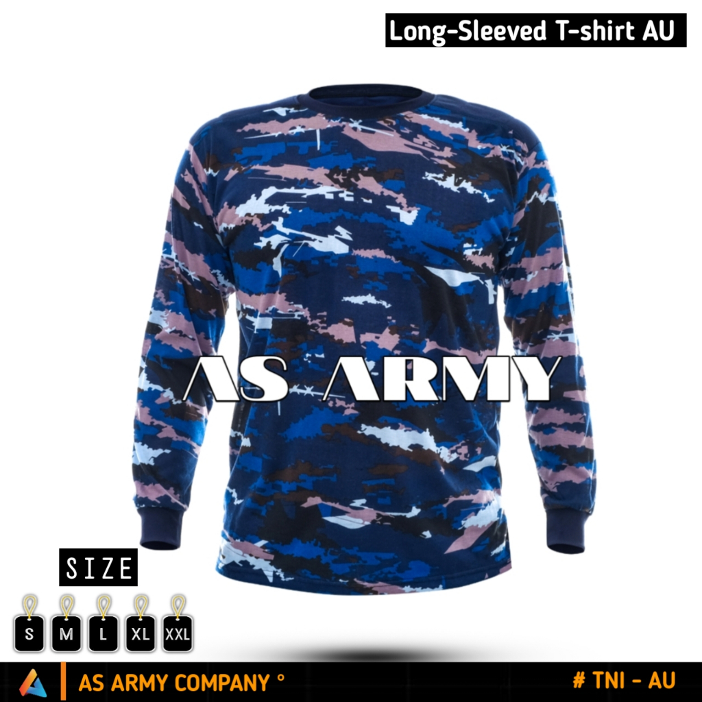 Jual KAOS LORENG TNI AU ANGKATAN LAUT / KAOS LORENG LENGAN PANJANG | Shopee Indonesia