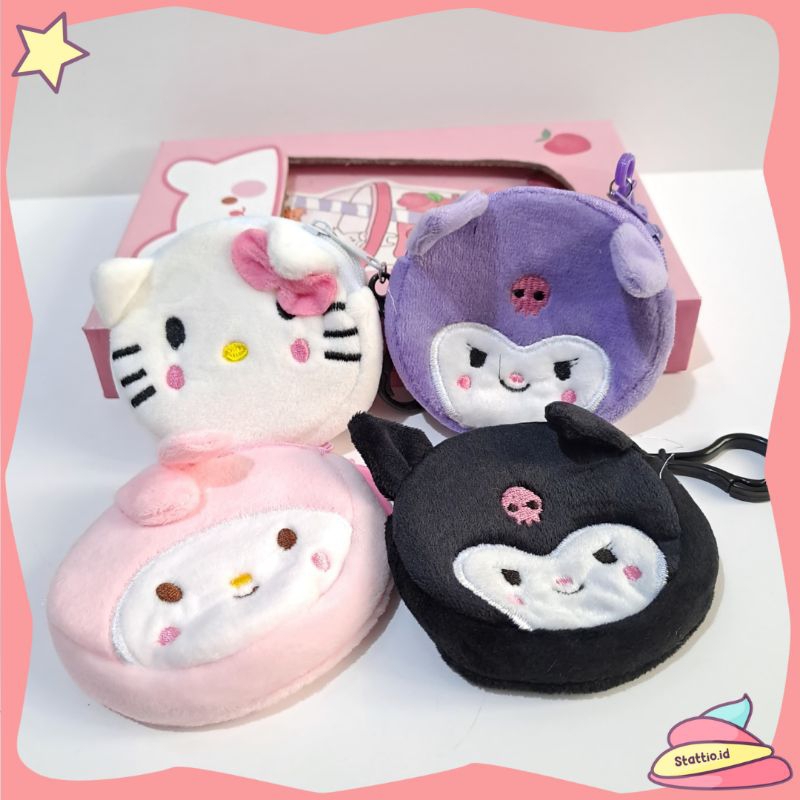 Jual Dompet Koin Plushy Sanrio Gantungan Kunci Kain Hapus Super Imut ...